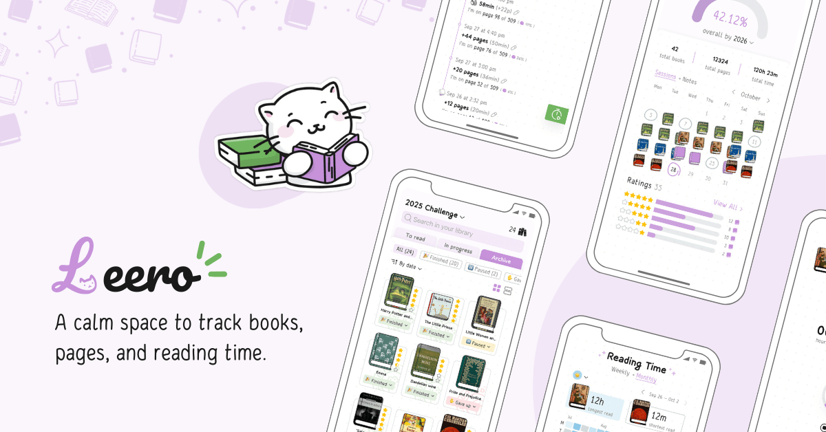Leero: Books & Reading Tracker